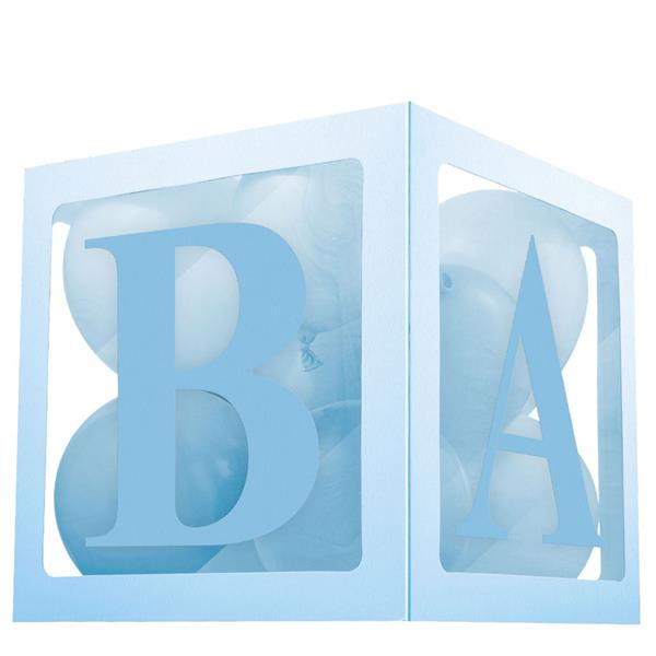 Cubo para Balões Baby Azul | Misterius.pt