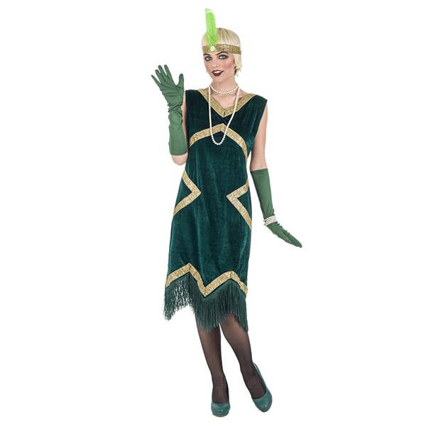 Fato Charleston Verde, Adulto | Misterius.pt