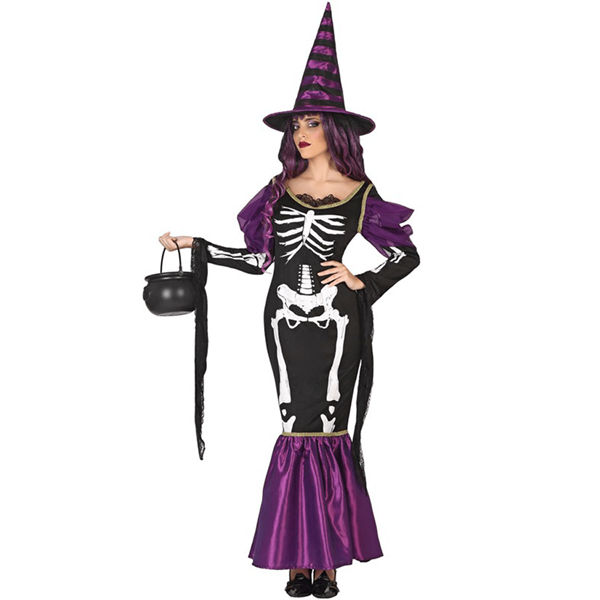 Fato Vampira Esqueleto Roxa | Misterius.pt