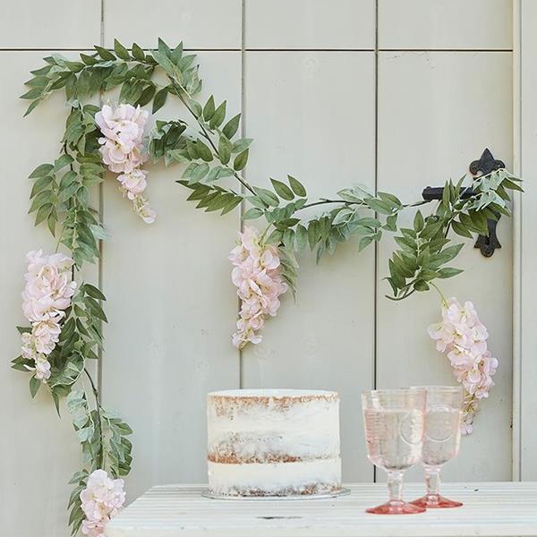 Grinalda Decorativa Floral, 1.80 mt | Misterius.pt