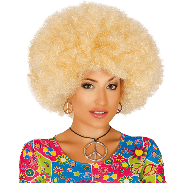 Peruca Loira Afro | Misterius.pt