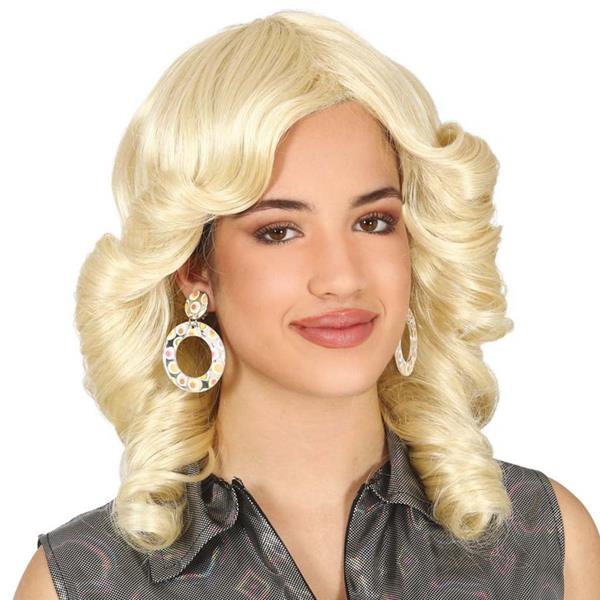 Peruca Loira Anos 80 | Misterius.pt