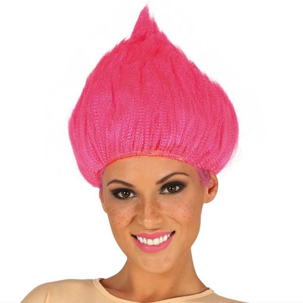 Peruca Trolls Rosa | Misterius.pt