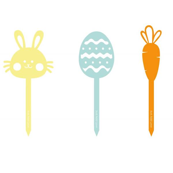 Toppers Elementos da Páscoa, 3 unid. | Misterius.pt