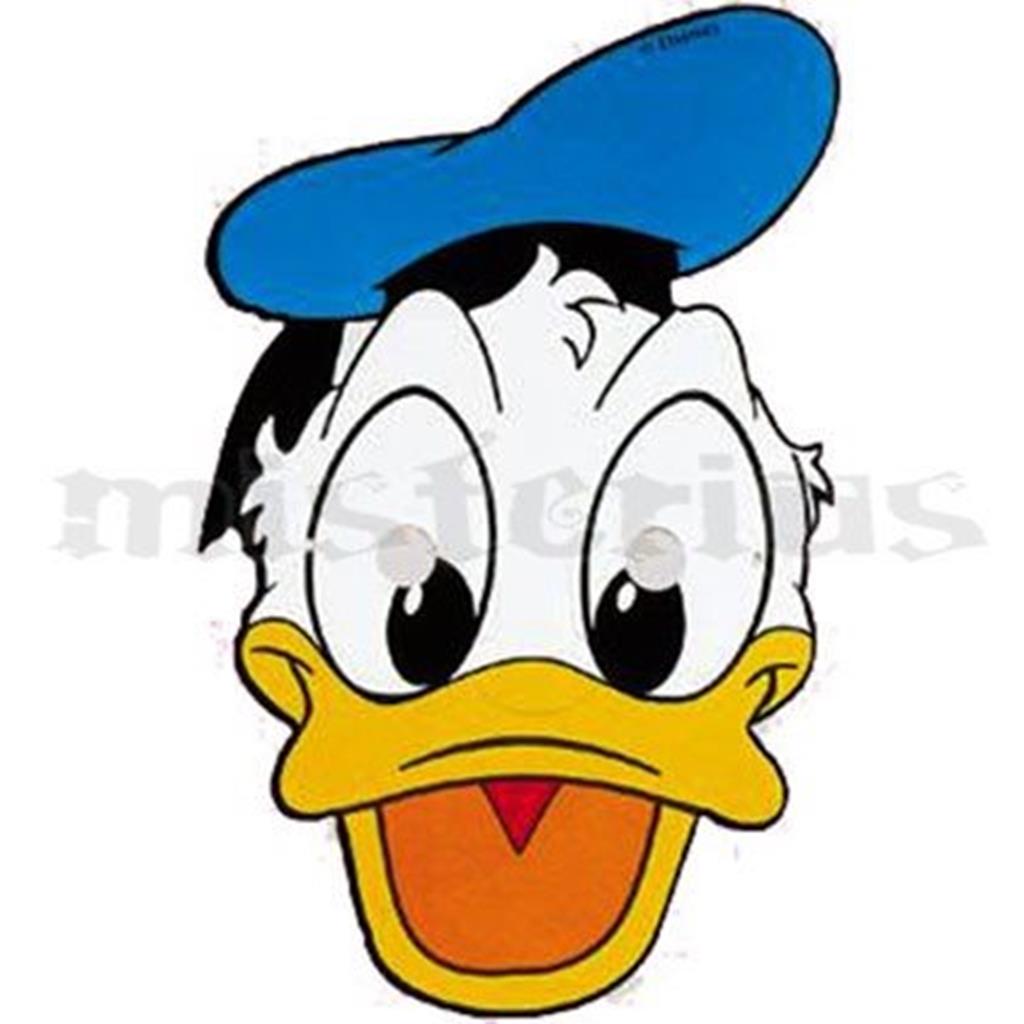 Máscara Pato Donald Em Cartolina | Misterius